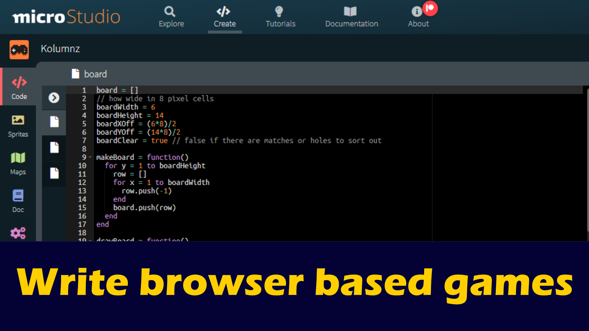 Microstudio.dev Game Programming | NCoT Tech