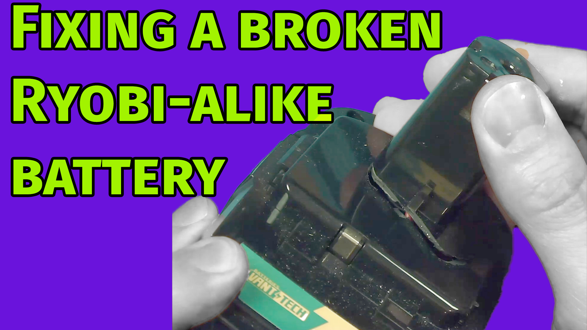 Repairing my Ryobi drill battery | NCoT Tech